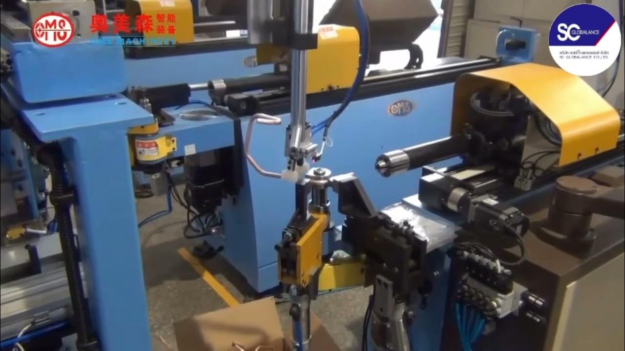 CNC tube bender with auto loading & unloading machine. ( TBM25-R2A ) - YouTube