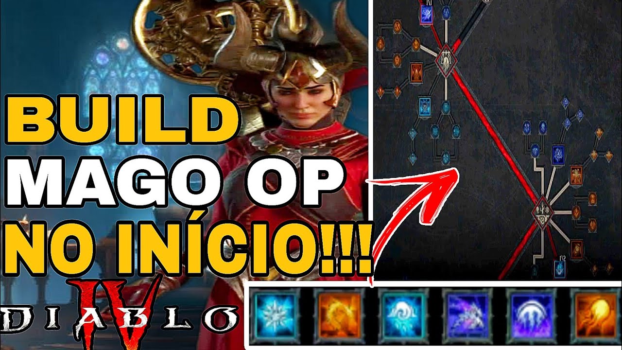 Diablo 4 Build de Mago Elemental Mutito Forte no Início (Lv 1-50) - YouTube