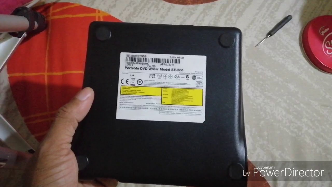 Inside of a Portable DVD drive - YouTube
