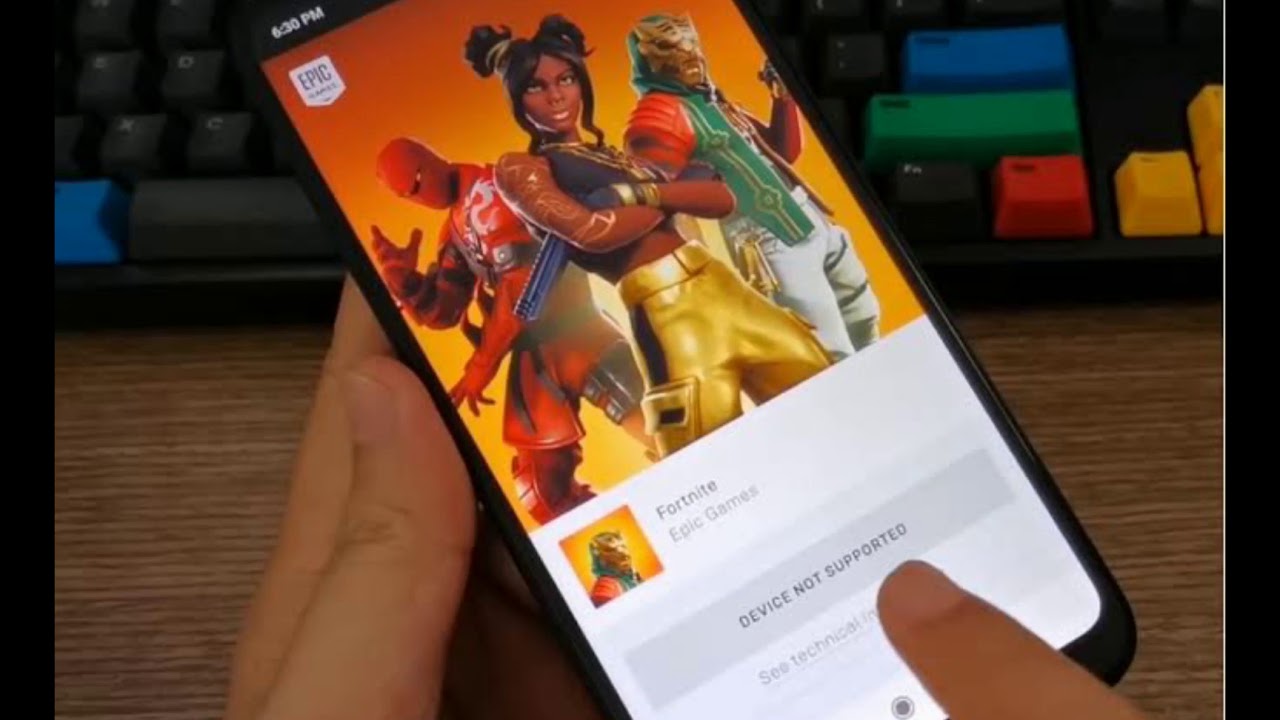 How To Play FORTNITE on ANDROID when DEVICE NOT SUPPORTED - YouTube