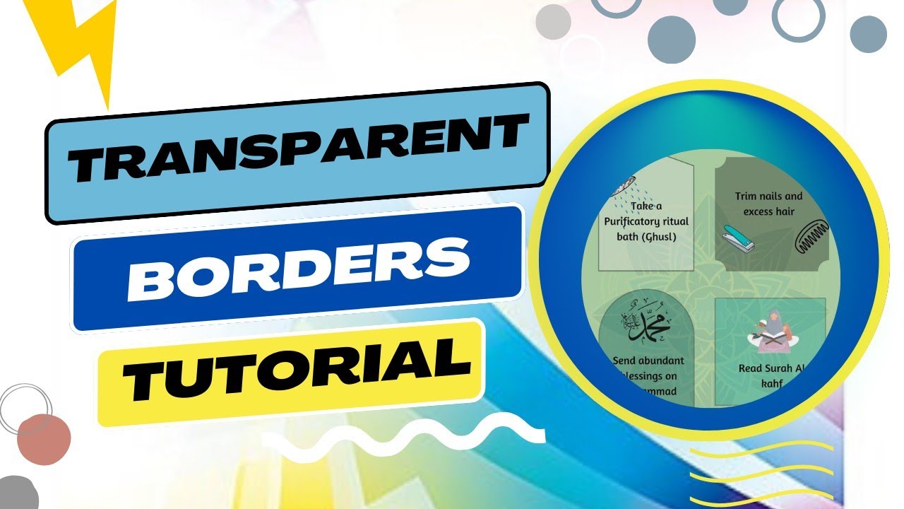 How to Create a Stunning Transparent Border Effect on Canva - YouTube
