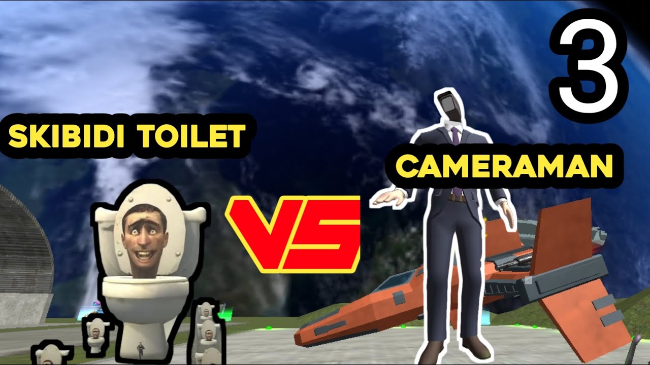 SKIBIDI TOILET VS CAMERAMAN _ SIAPA YANG MENANG _ SANBOX IN SPACE - YouTube