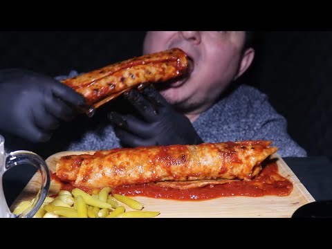 ASMR MUKBANG Hatay Usulü bol soslu Döner #neromasmr #abdullahceylantaş #yemekvideoları 🌶🌶🌶🌶