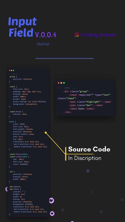 Name input Field using HTML & CSS #shorts #html #css - YouTube