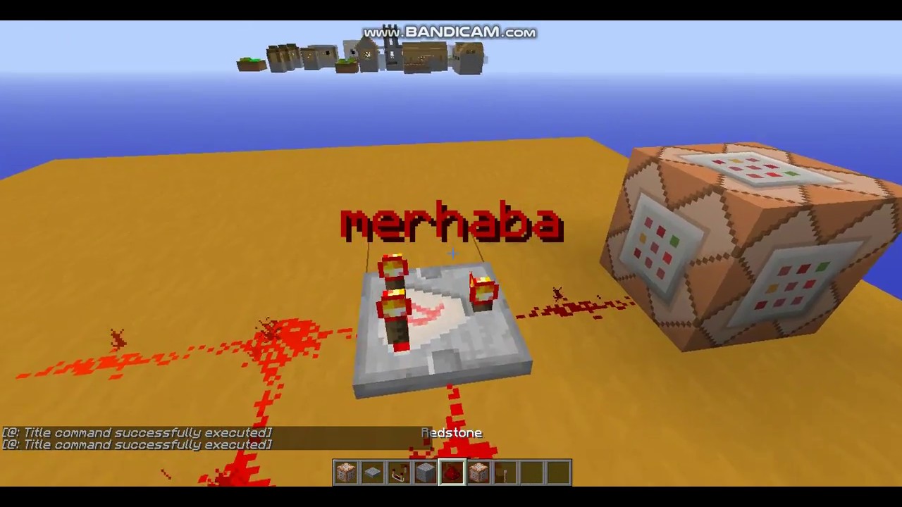 Minecraft ekrana Yazı yazma title - YouTube