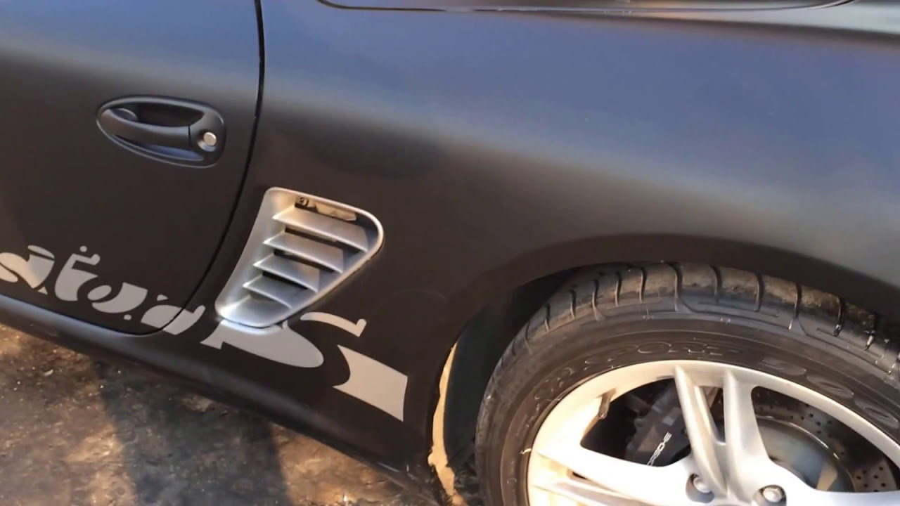 Porsche Boxster black Matt Folie Carwrapping by. Javahery Design in ...