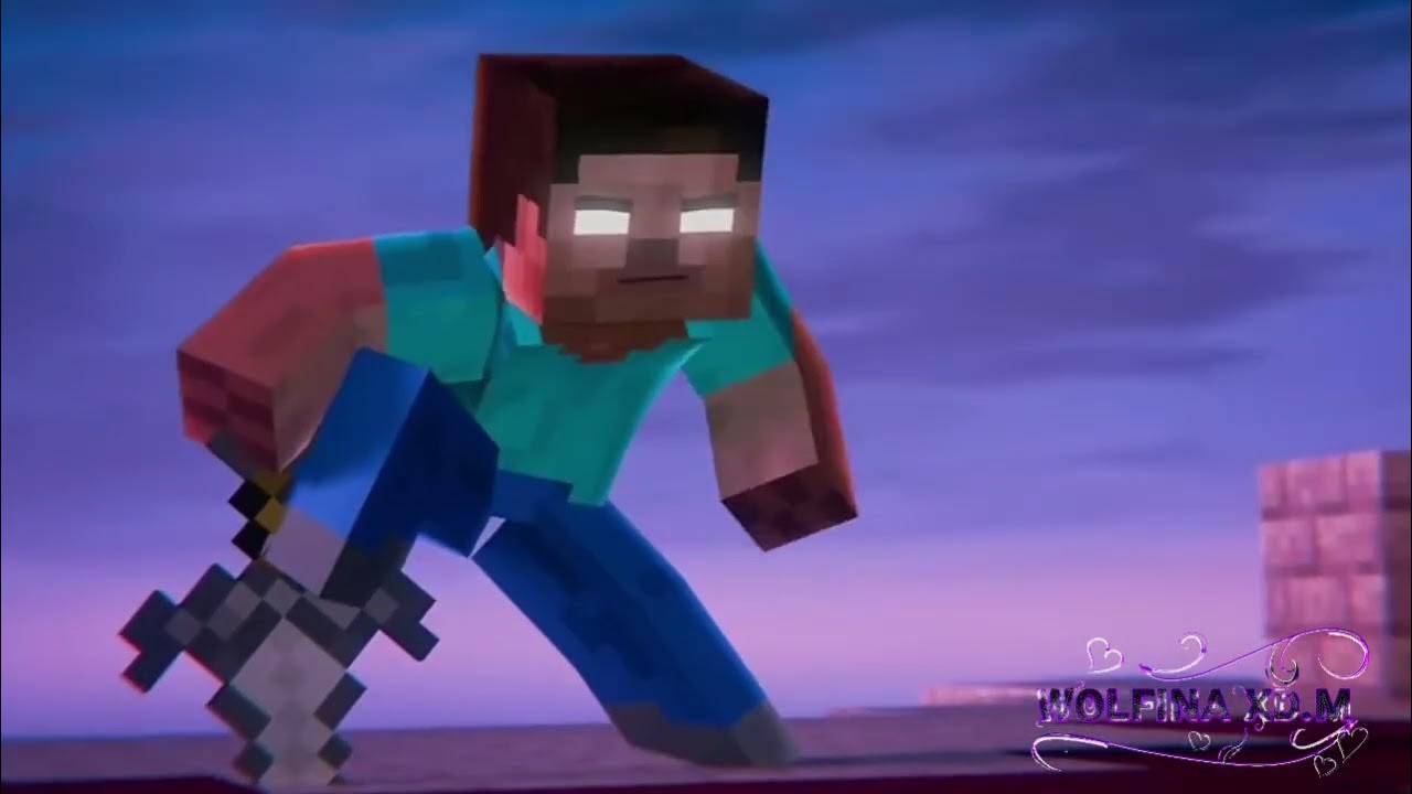 Herobrine Vs Steve Wolfina Xd M By Squared Media Youtube