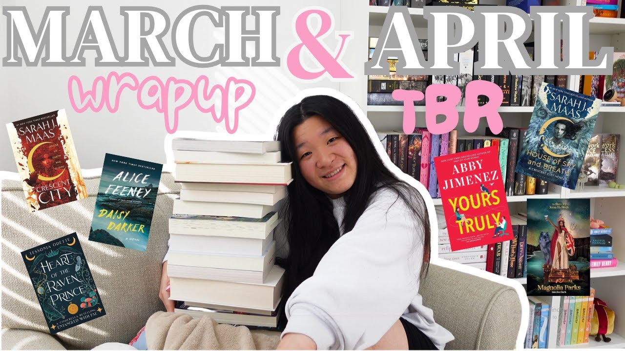 all the books I read in march & what I want to read in april ♡ - YouTube
