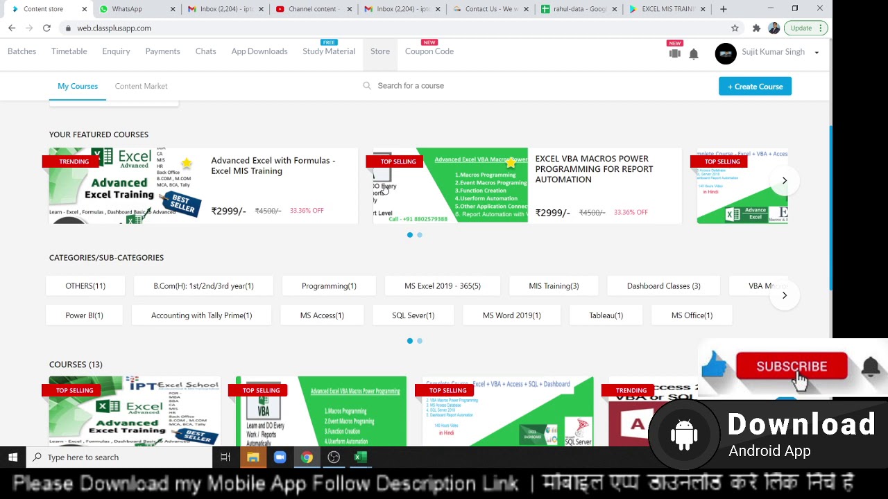 MS Office with Tally Prime - Computer Operator Course - YouTube