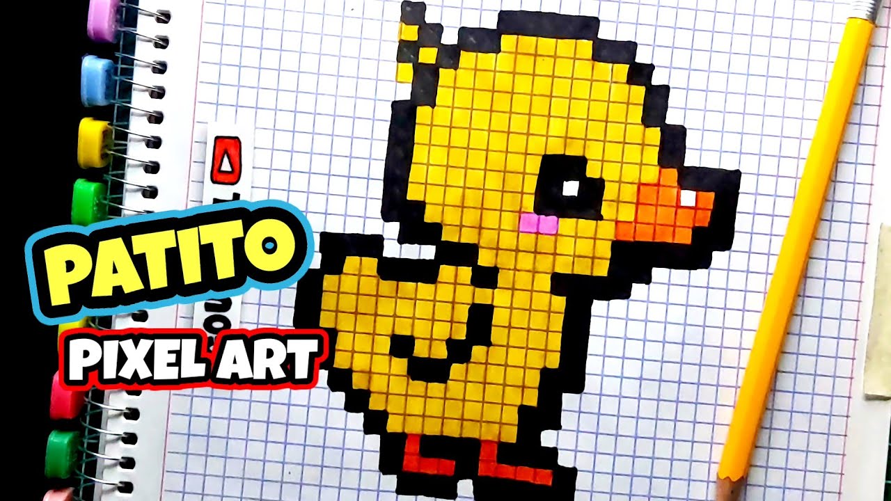 COMO DIBUJAR Un PATO (Bebé) KAWAII | PIXEL ART PASO A PASO FACIL | how ...