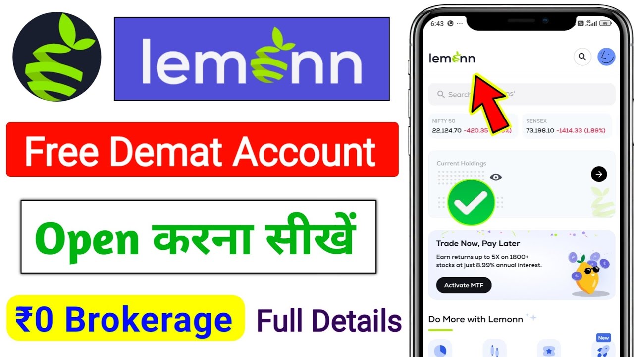lemonn app free demat account open kaise kare | lemon demat account ...