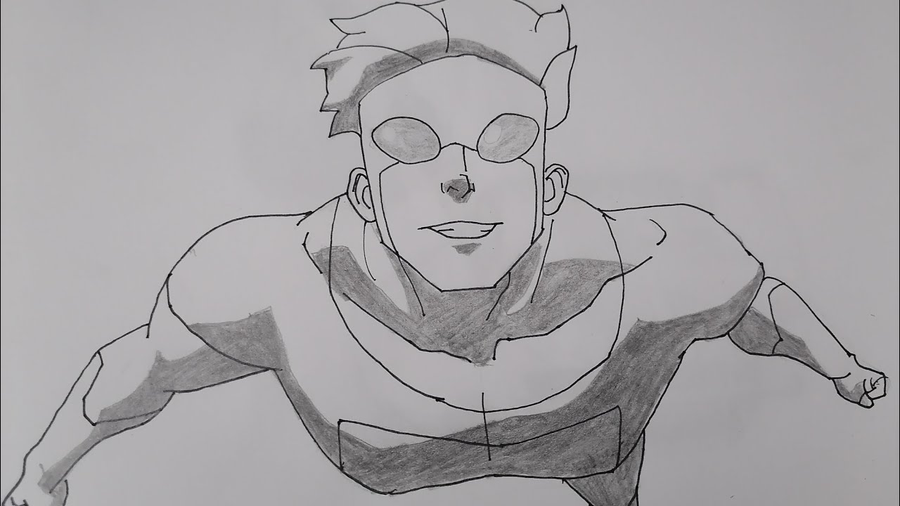 Mark Grayson / Invincible time lapse Drawing - YouTube
