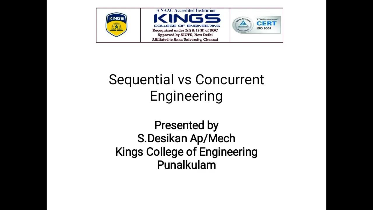Sequential vs concurrent Engineering - YouTube