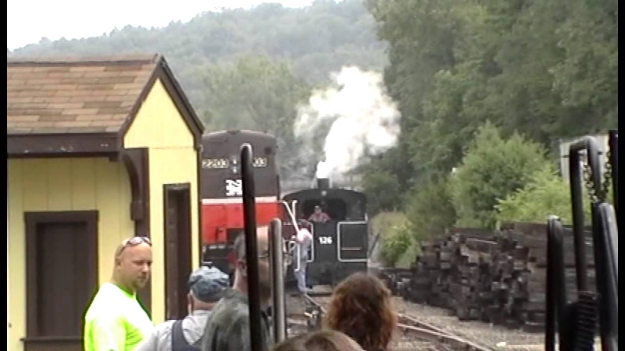 The Switch from Diesel to Steam at the Thomaston, CT Station 8-3-14 ...