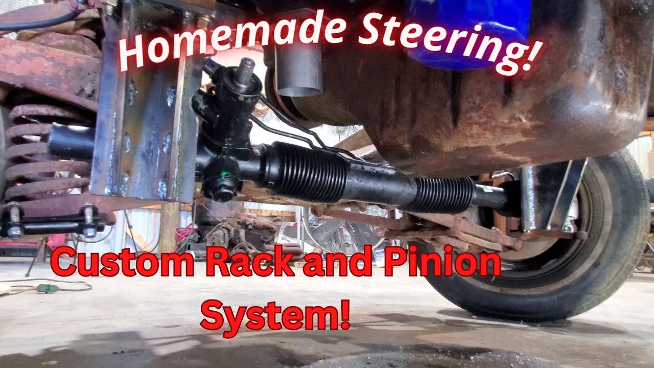 Made From Scratch Rack and Pinion System!! 40 Chevy Coupe - YouTube