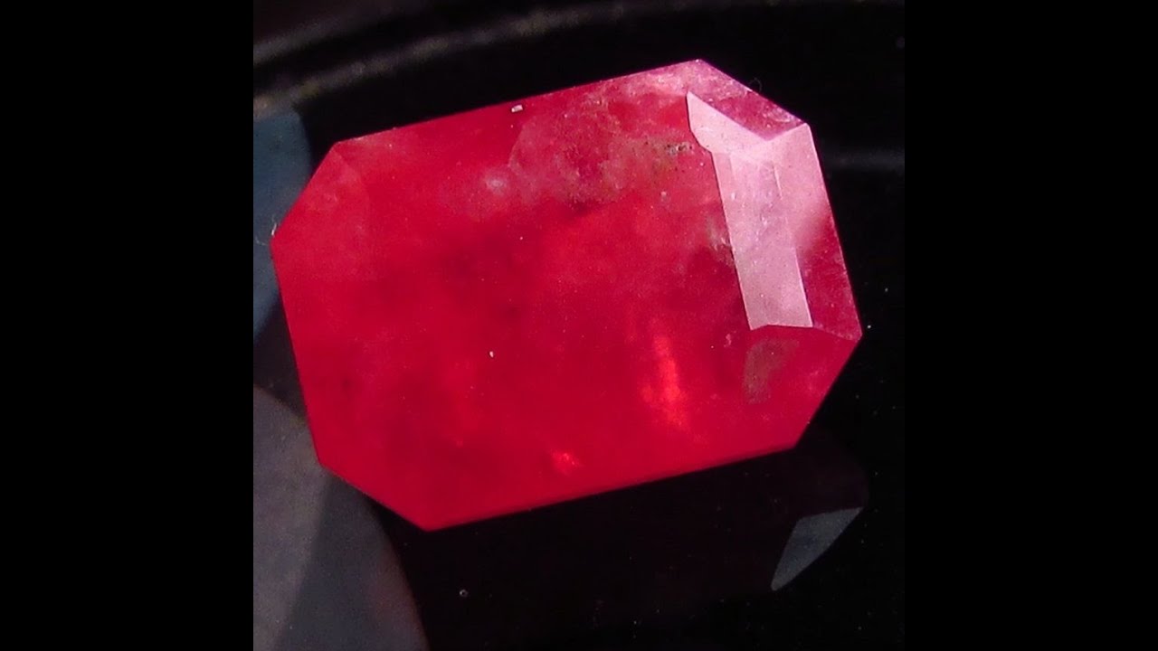 Tugtupite Collector Gemstone with Great COLOR - YouTube