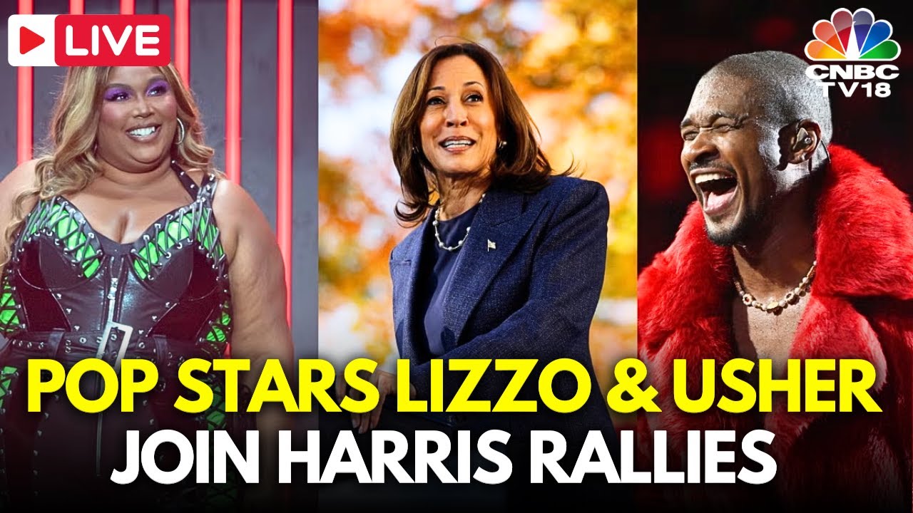 LIVE: 'I love Kamala Harris' Usher Rallies for Harris | Lizzo Joins ...