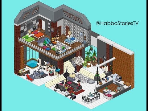 Habbo build tutorial - Building the penthouse// Construyendo el Atico ...