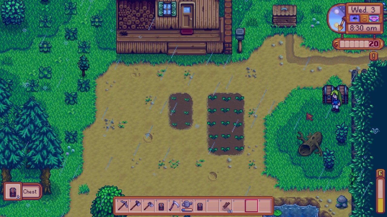 How to store your Items in the beginning - Stardew Valley - YouTube