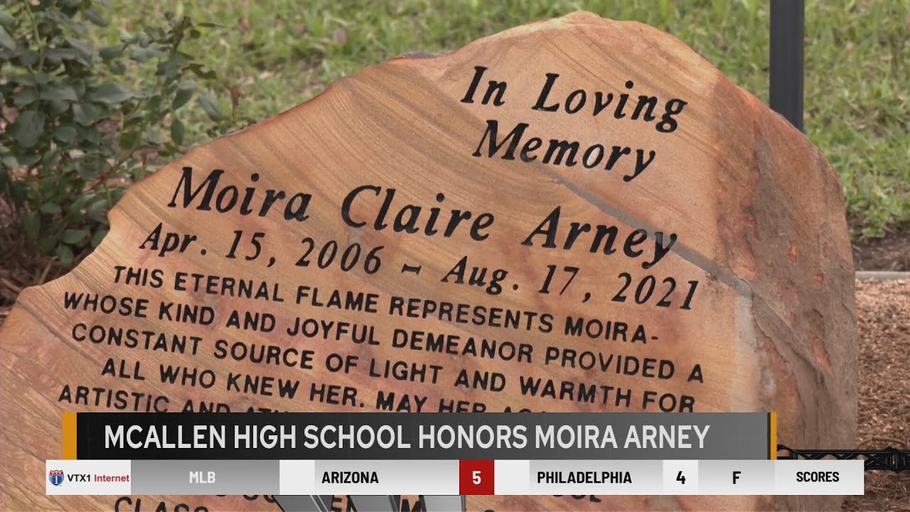 McAllen High School honors Moira Arney - YouTube