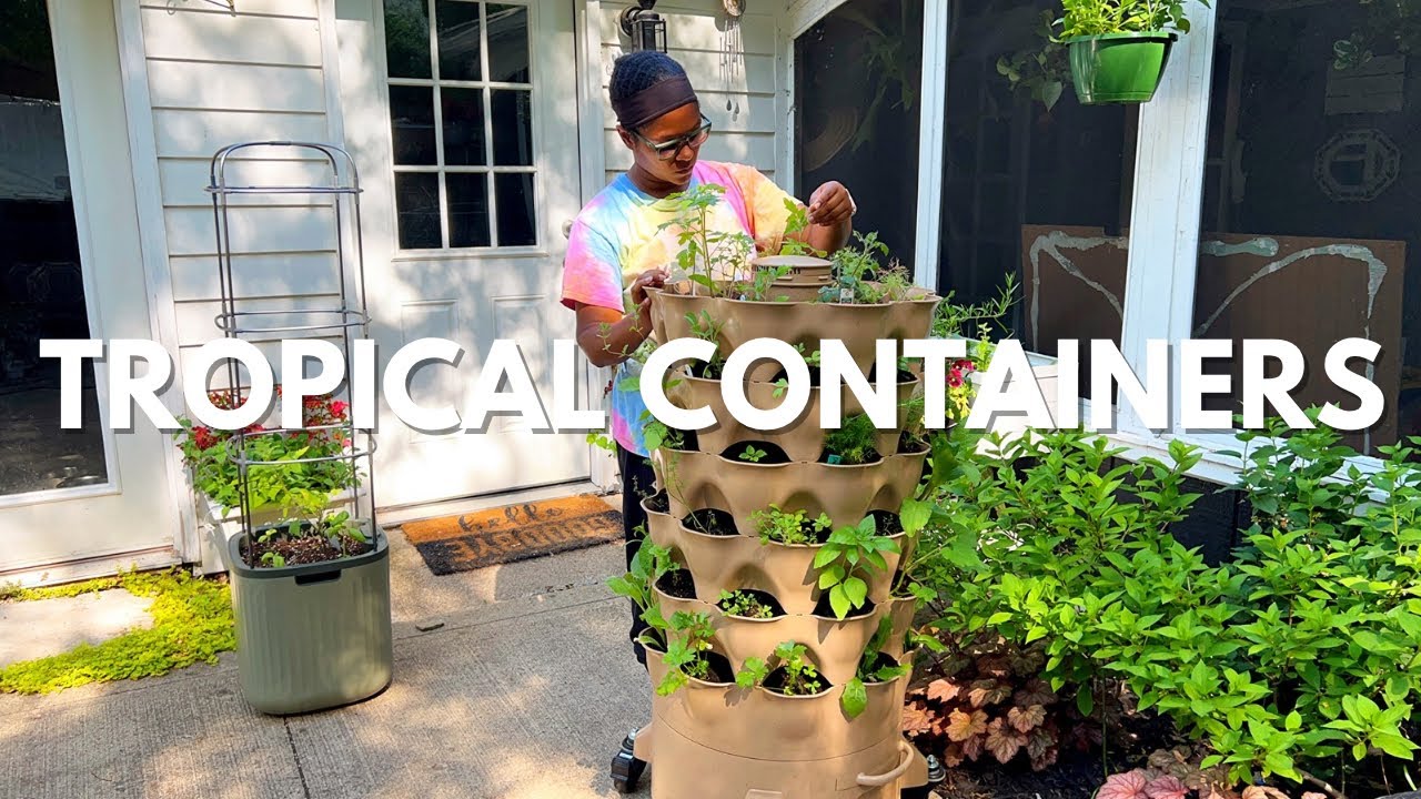 Vertical Container Garden Tower Garden Tower 2 Vertical Garden Planter