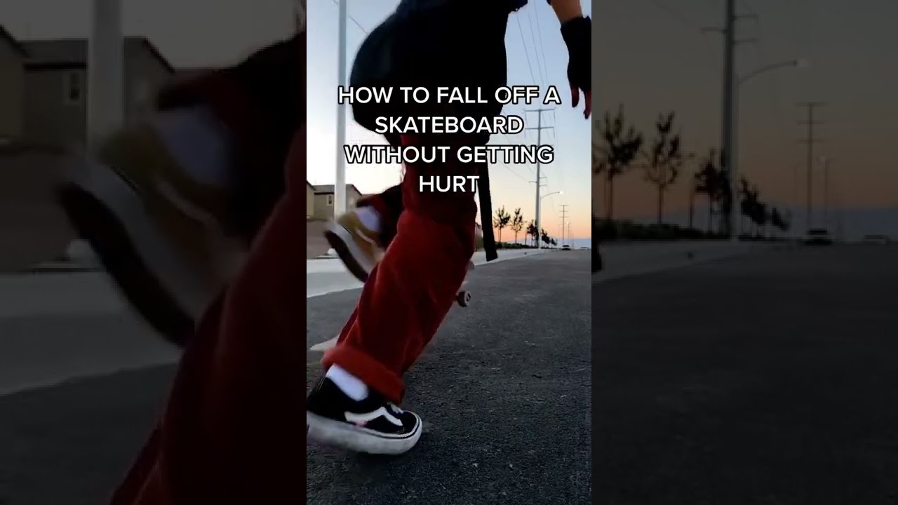 How To Fall Off A Skateboard Without Getting Hurt - YouTube