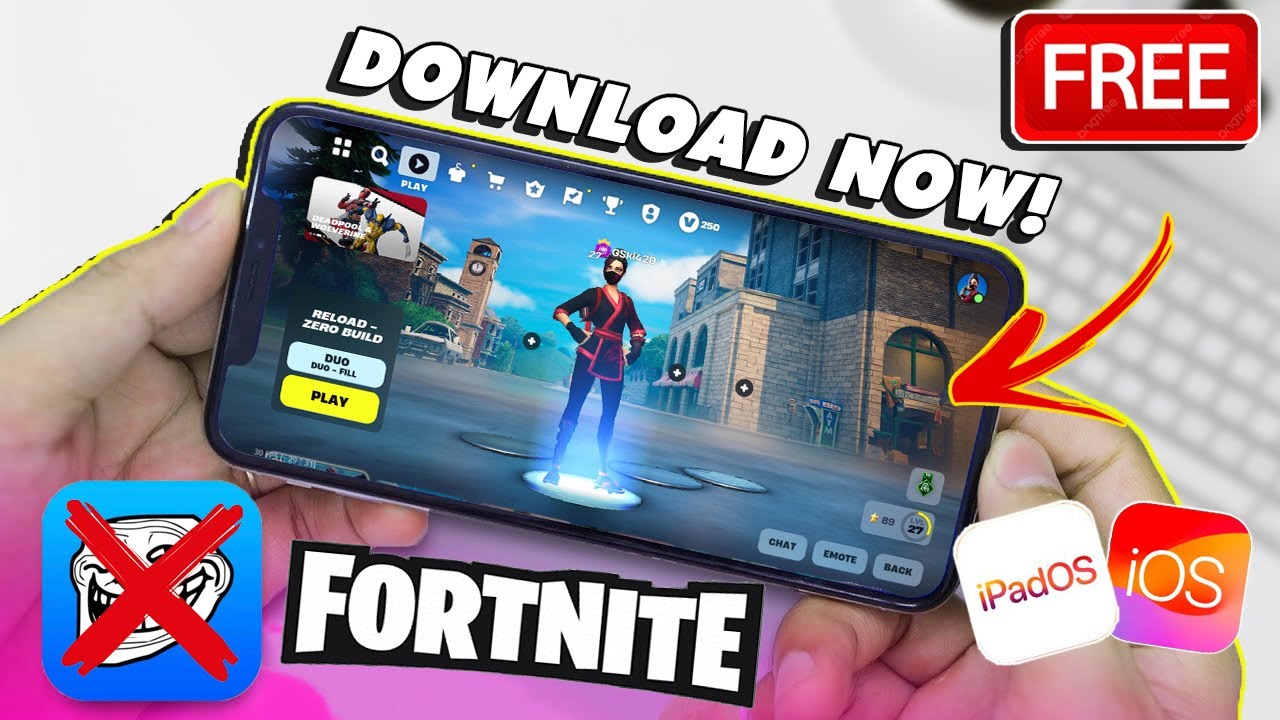 Free Fortnite Outside EU : Install Fortnite on iPhone/iPad (No Trollstore) - YouTube