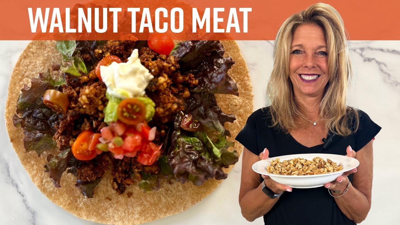 Vegan Walnut Meat Tacos (Raw or Cooked)| Kathy's Vegan Kitchen - YouTube