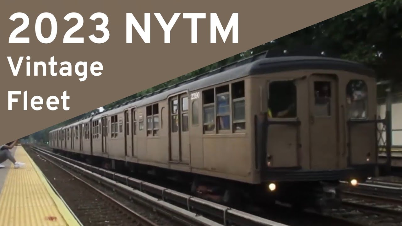 Passing Vintage NYTM Fleet @ 2023 Parade Of Trains + Brighton Service ...