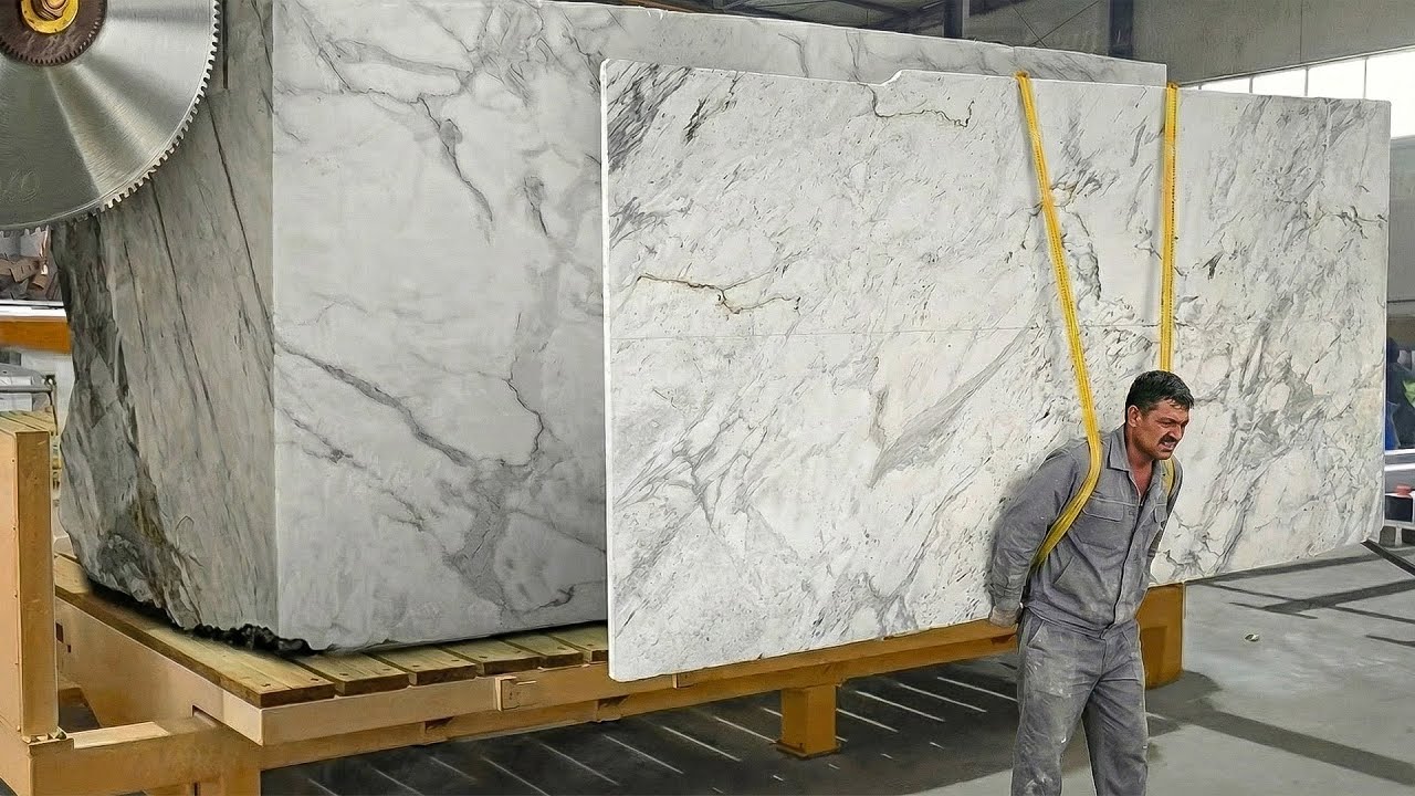 From STONE To MARBLE SLAB | How It’s Made - YouTube