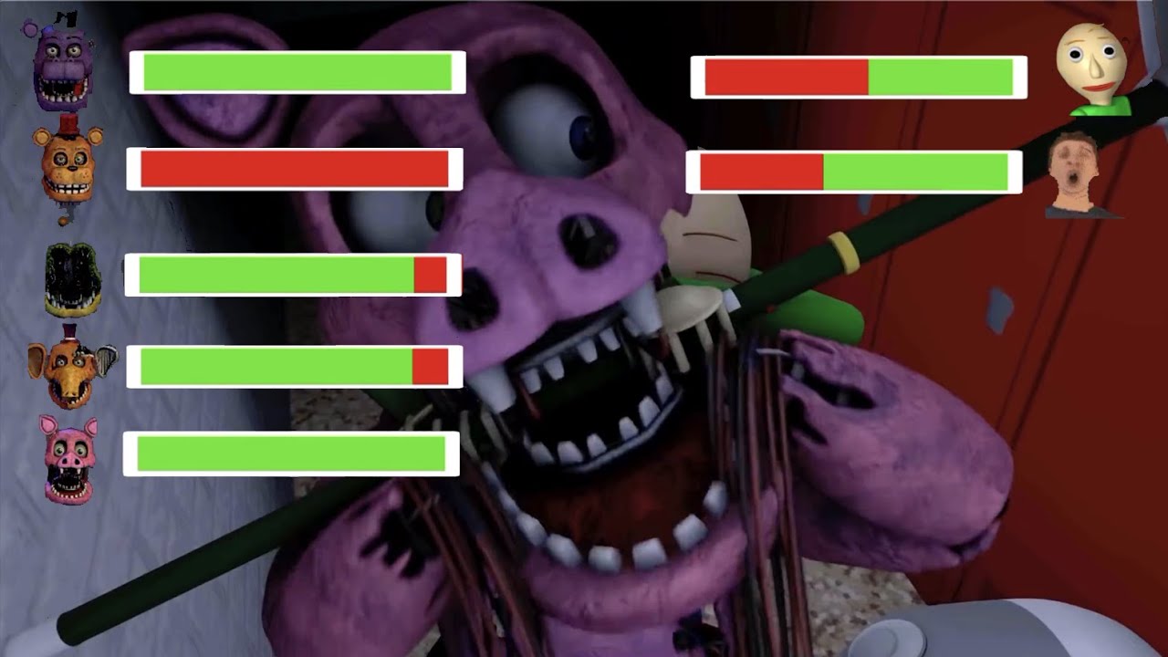 [SFM FNaF] Withered Melodies vs Baldi With Healthbars! - YouTube