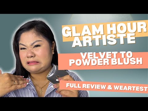 Glam Hour Artiste Rouge Velvet Blush Review & Weartest | Angel Morrissey #support 
