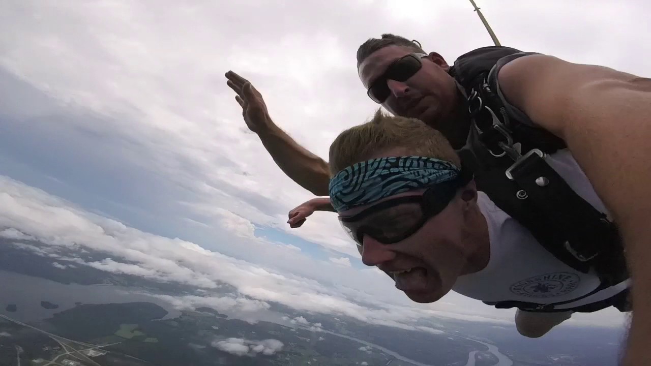 Tandem Skydive | Monroe from Athens, GA - YouTube