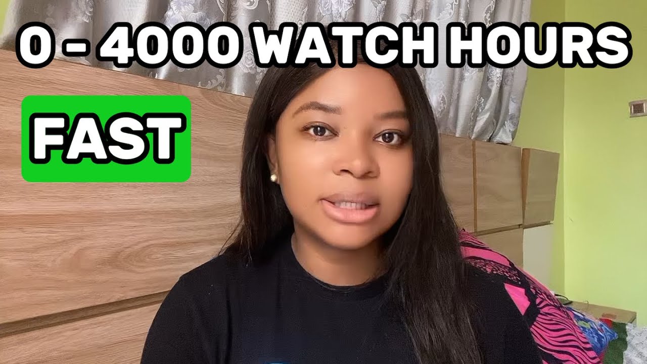 How I Got 4000 Watch Hours FAST | From Zero to 4000 Watch Time ...