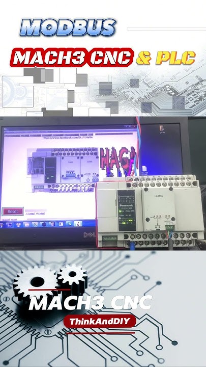 Modbus Mach3CNC & PLC | #shorts #mach3 #lathe #cnc #machine #ThinkAndDIY - YouTube