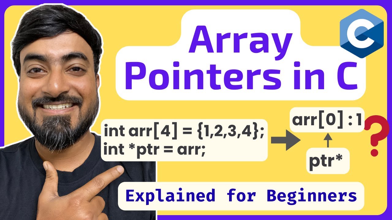 Array Pointers in C Programming | Pointers | C Programming for beginners - YouTube