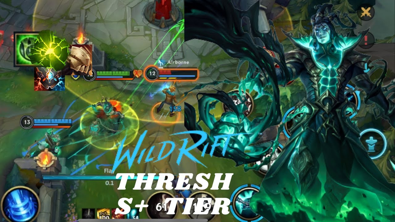WILD RIFT - THRESH BEST SUPPORT GAMEPLAY - YouTube