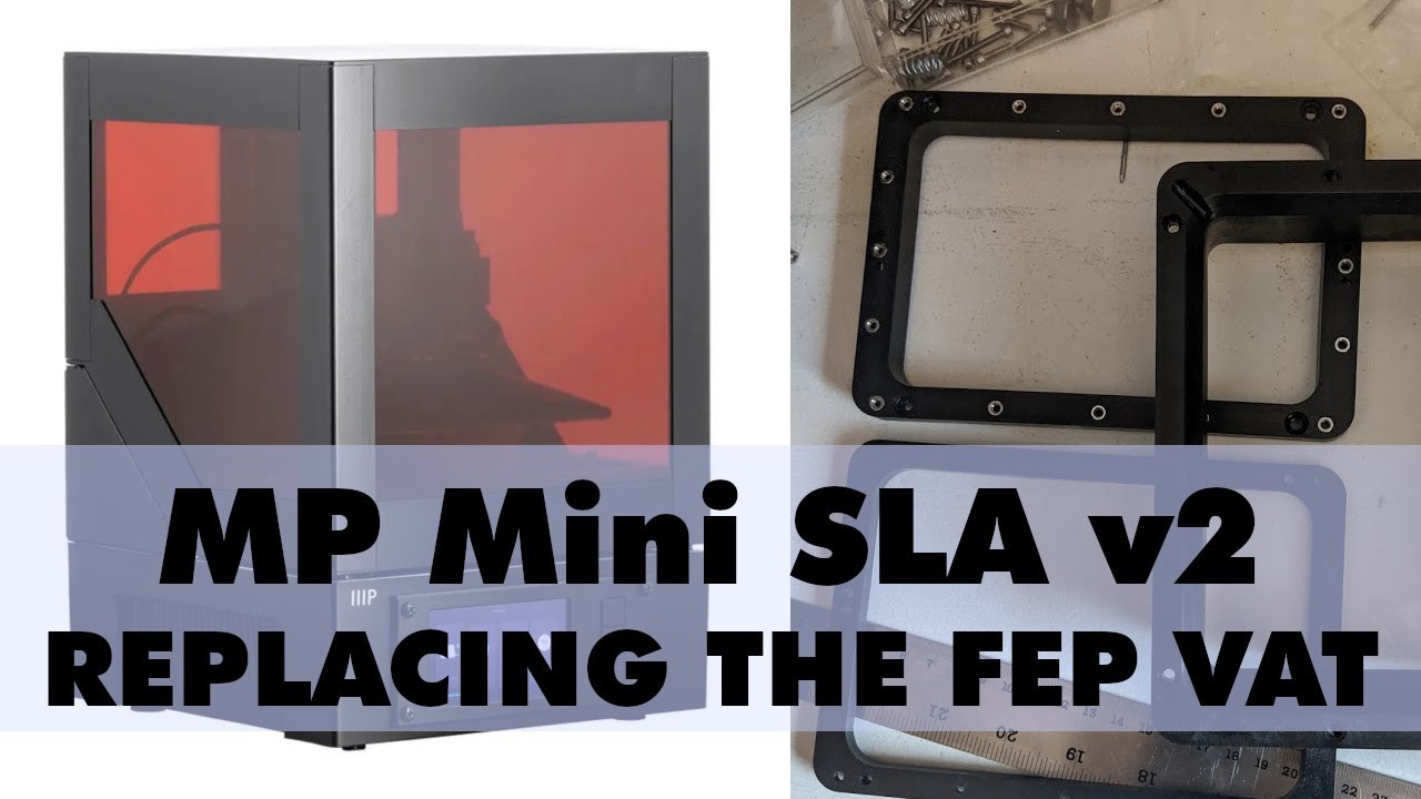 Replacing FEP in an MP Mini SLA (v2) & cleaning hard resin from the LCD ...