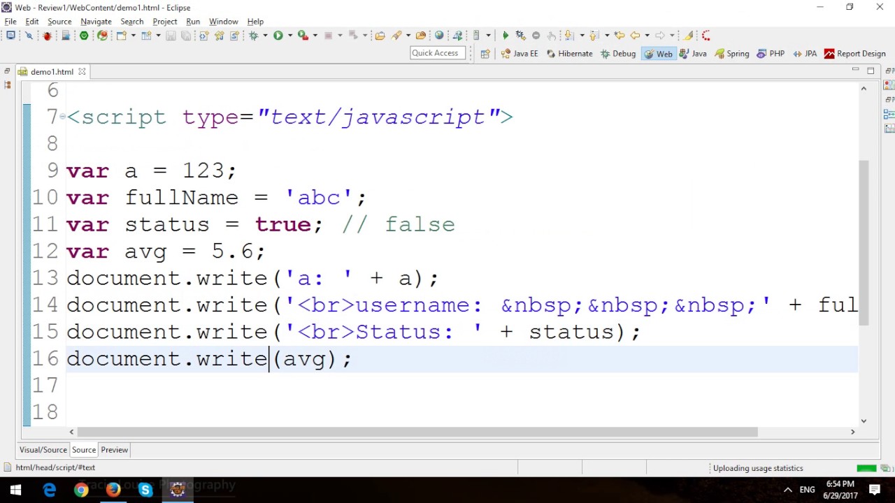 Review Javascript B1 Youtube
