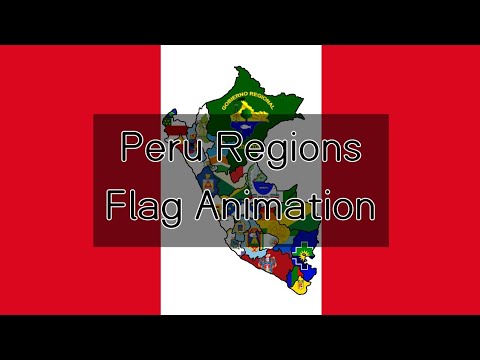 Peru Regions Flag Animation - YouTube