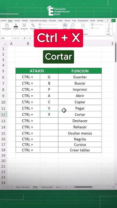 Atajos de Excel para hacer tu trabajo 10 veces más rápido. 😎 #excel #exceltips #exceltutorial ...
