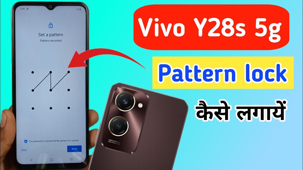 Vivo y28s 5g me pattern kaise lagaye / Vivo y28s 5g pattern lock ...