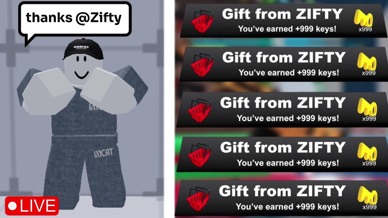I Got Gifted A KEY BUNDLE Live in Roblox Rivals.. - YouTube