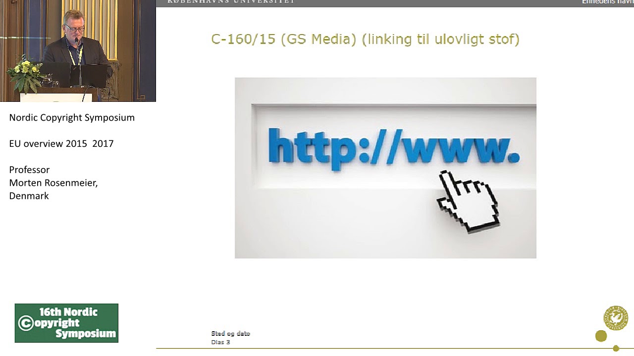 EU overview 2015 – 2017, Professor Morten Rosenmeier, Denmark - YouTube