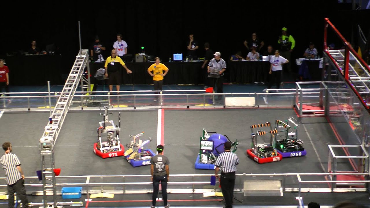 FRC Team #971 Spartan Robotics, Semifinal1 Match #2 at Sacramento ...