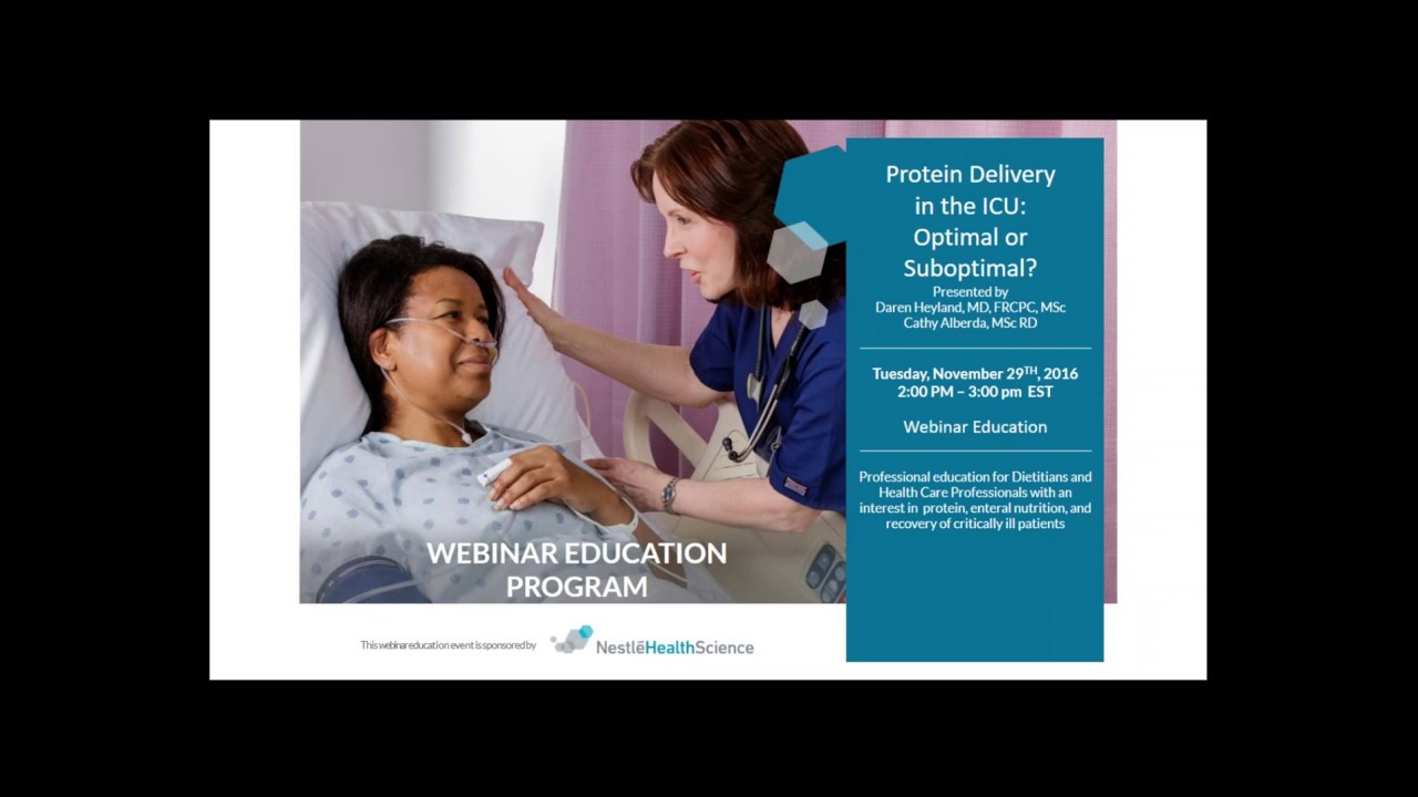 Protein Delivery in the ICU: Optimal or Suboptimal? - YouTube