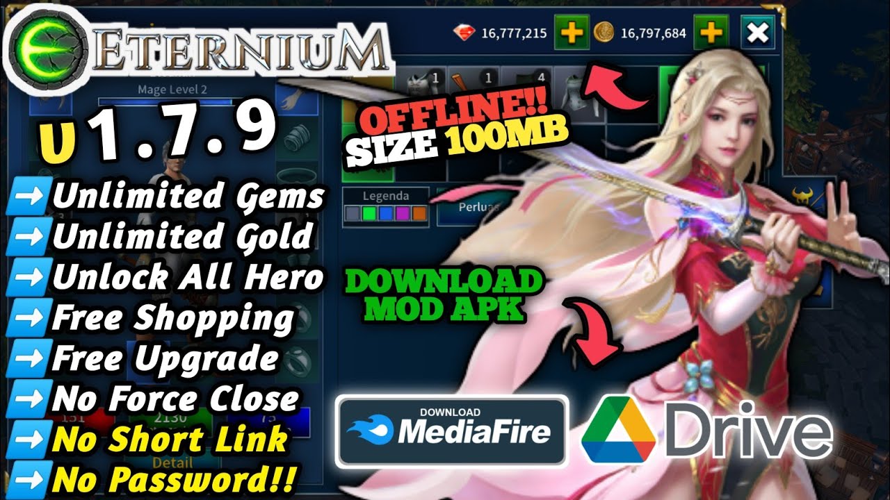 Eternium MOD APK v1.7.9 [Unlimited Gems/Gold, Free Shopping/Upgrade] No ...