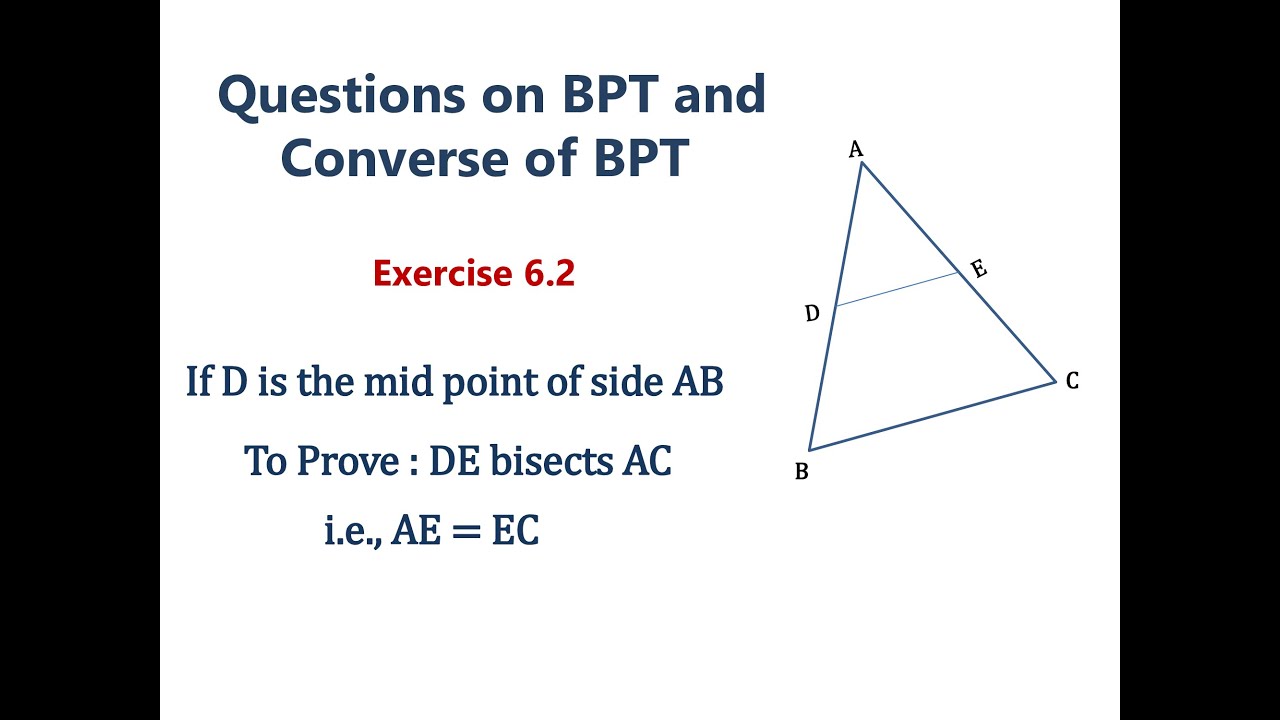 #CBSE #Class_10 #Questions_on_BPT & #Converse_of_BPT - YouTube