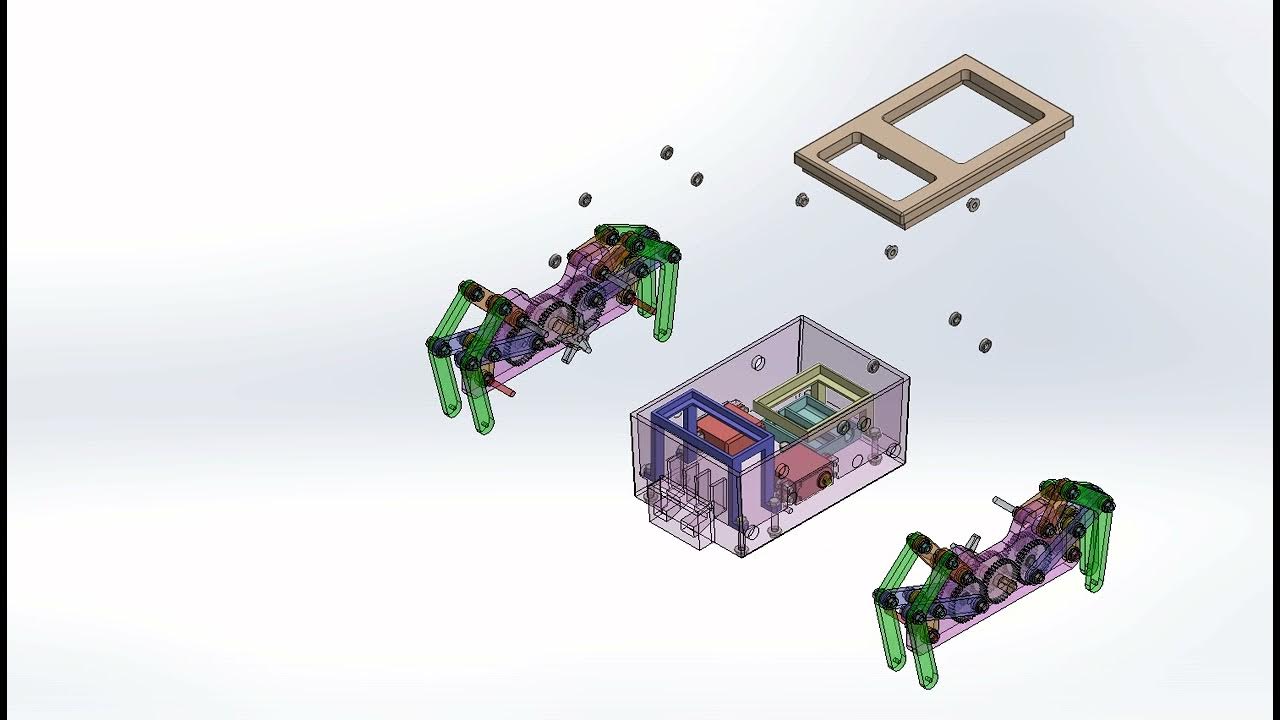 4TR3 - Group #4 (8-Legged Robot) Exploded View of Body (Anthony ...