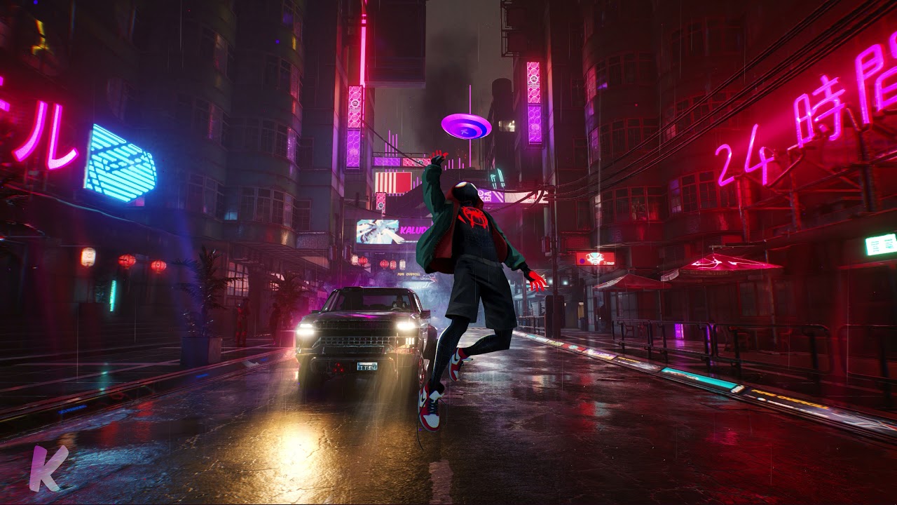 Neon Cyberpunk | Spider-Man Wallpaper Engine 4K Wallpaper - Audio ...